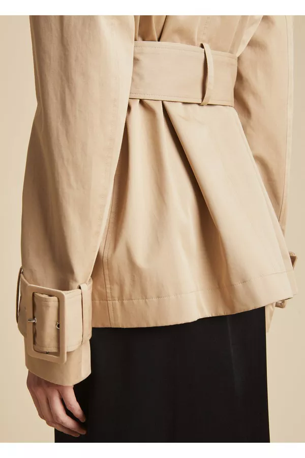 The Declan Jacket In Beige by Khaite at ORCHARD MILE