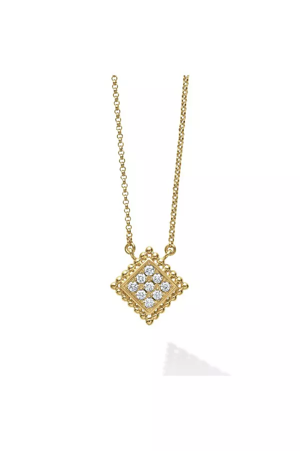 Covet 18K Gold Diamond Pendant Necklace by LAGOS at THE MILE
