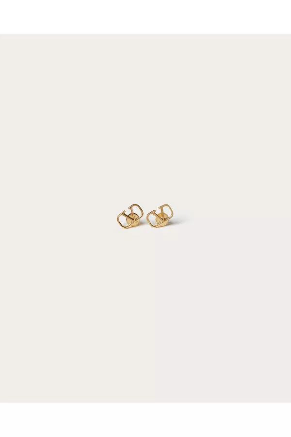 Vlogo signature metal earrings store